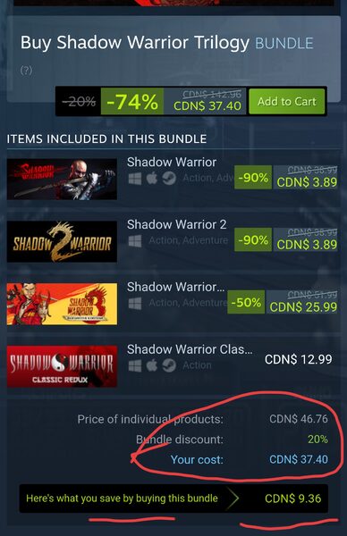 [STEAM] SHADOW WARRIOR TRILOGY $9.36 - RedFlagDeals.com Forums
