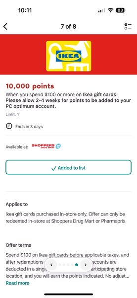 [Shoppers Drug Mart] 10,000 Optimum points when you spend $100 or more ...