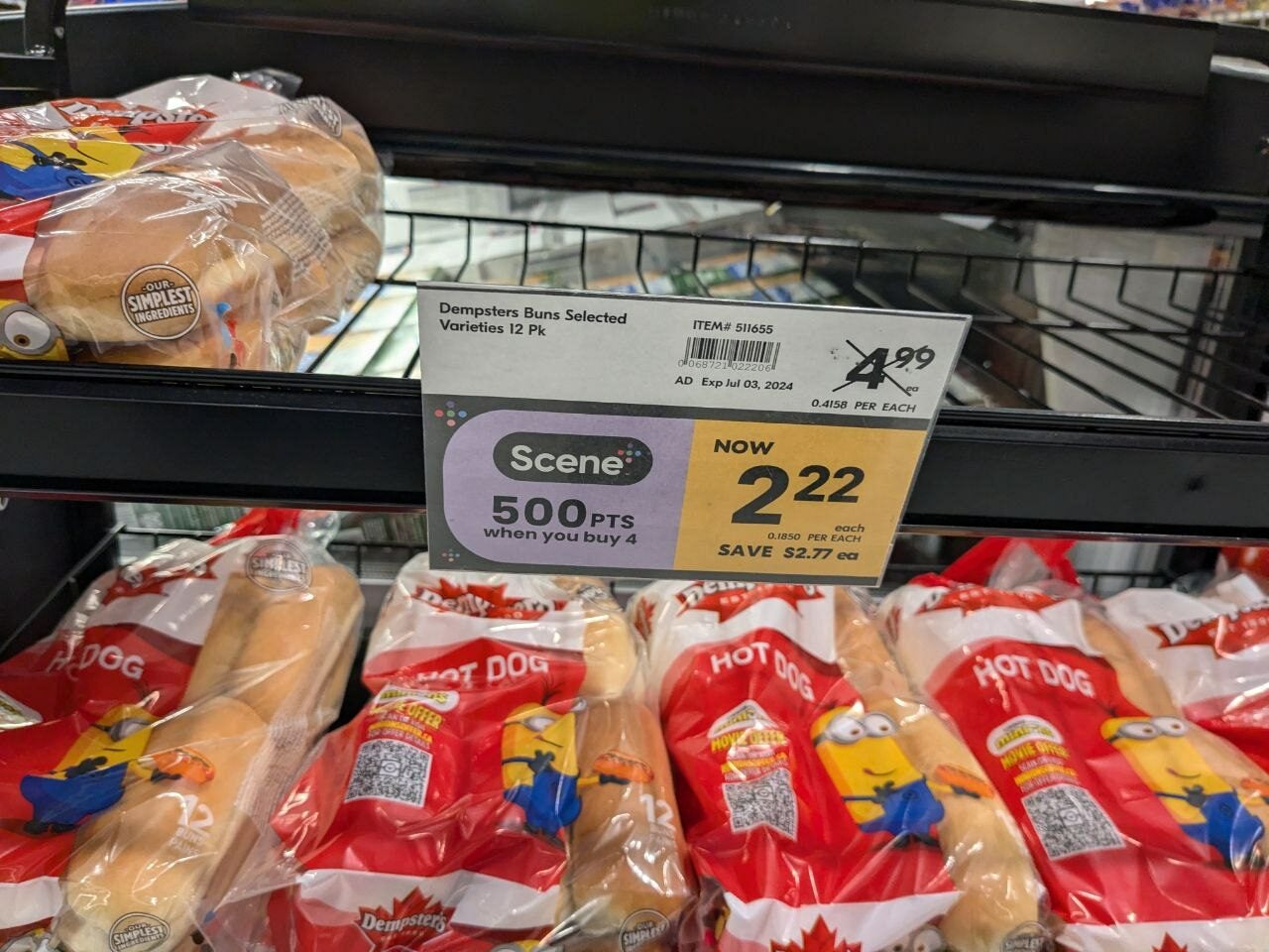 [Safeway] Sobeys Dempster's Bread / Hamburger / Hotdog Buns $0.97 After ...