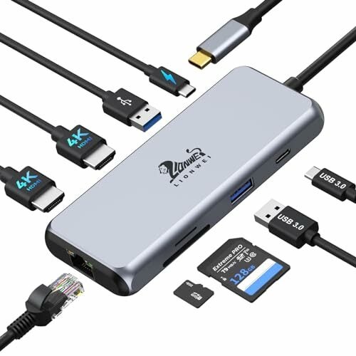 [Amazon.ca] Docking Station Dual 4K@60Hz, 9-in-1 USB C hub: USB C 3.0 ...