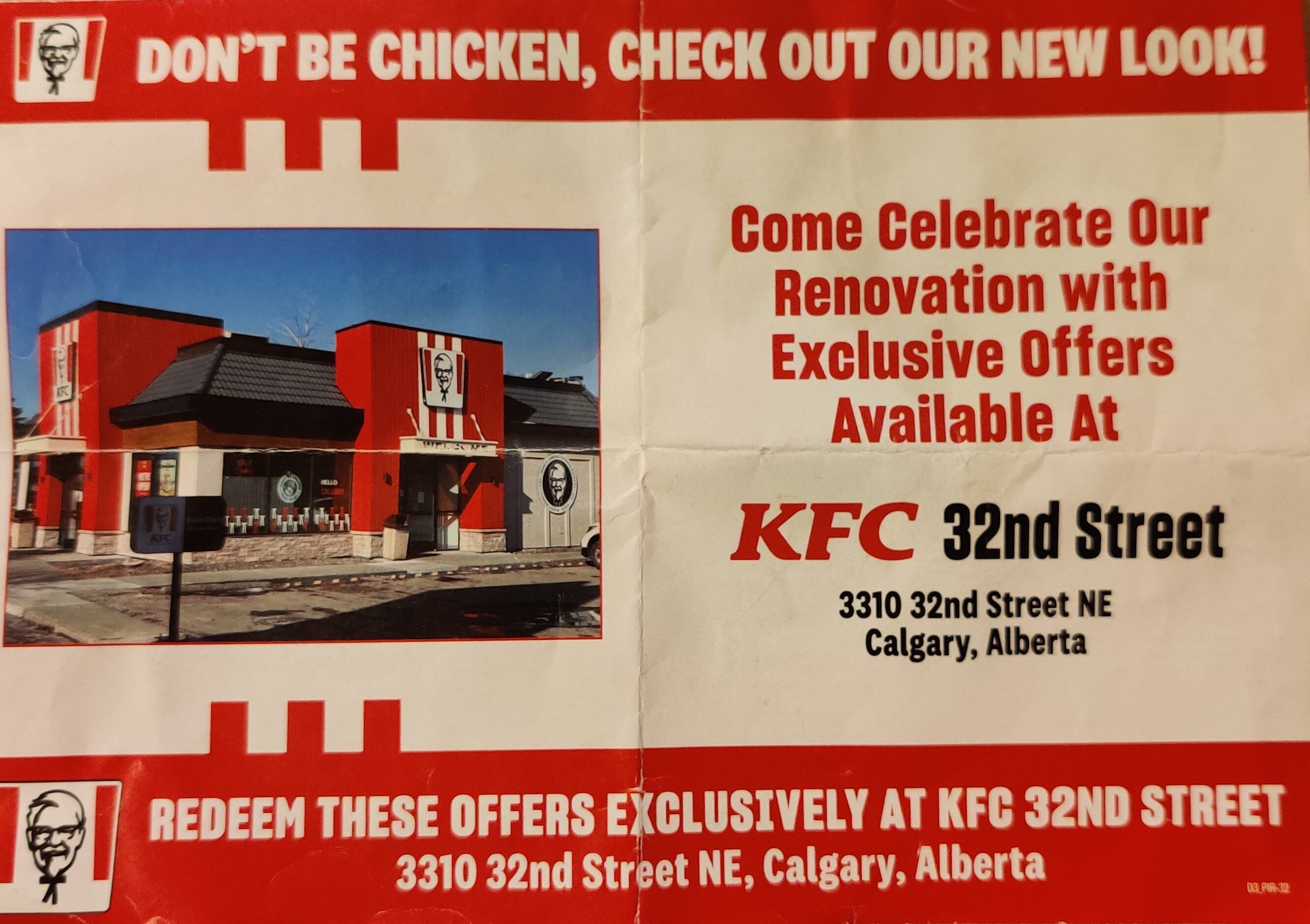 [KFC] Special Coupon @ 32nd Street NE Calgary Only. Insane Deals ...