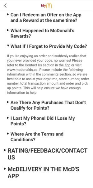 McDonalds Canada App "Add Missing Points from Receipt" missing as of 29-Jul-2024? - RedFlagDeals ...