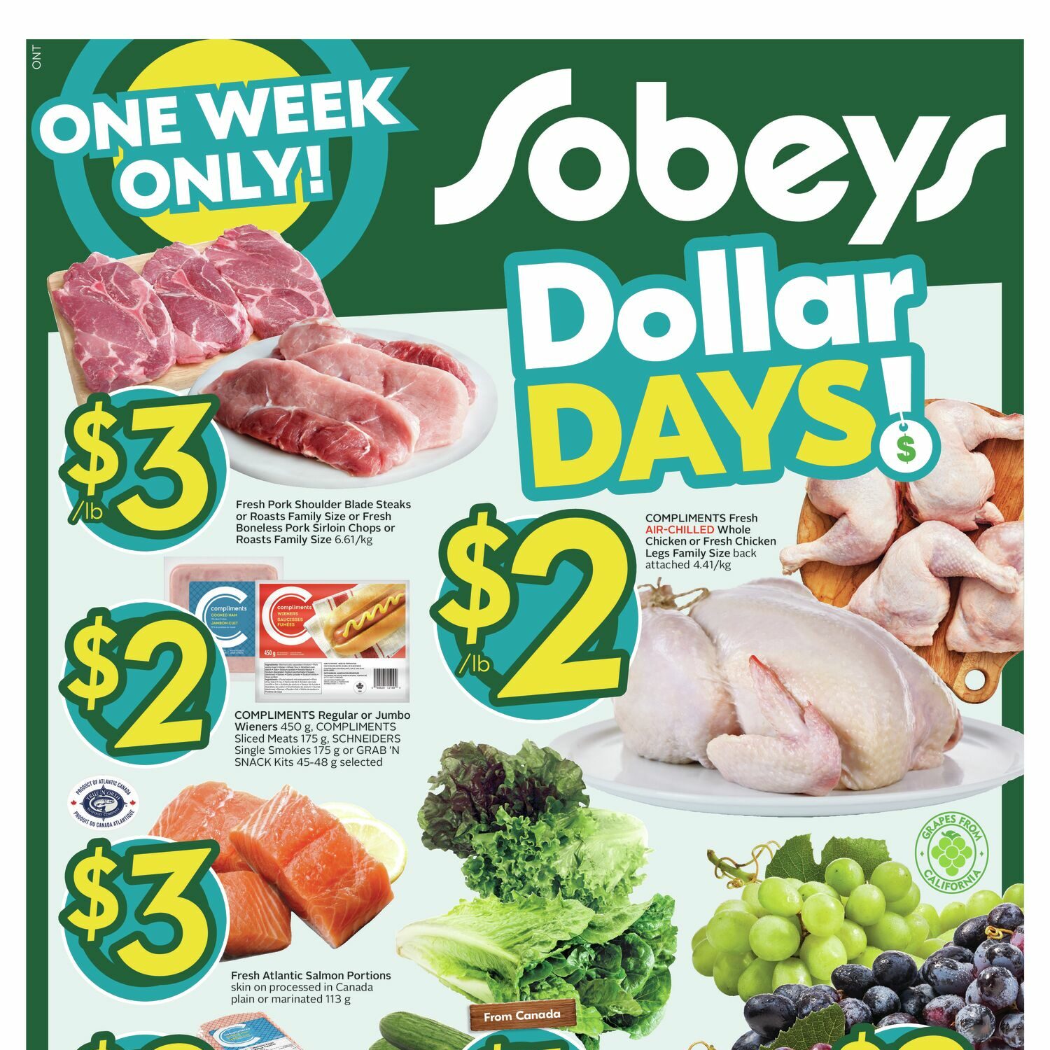 Sobeys Weekly Flyer - Weekly Savings - Dollar Days (ON) - Aug 22 – 28 ...