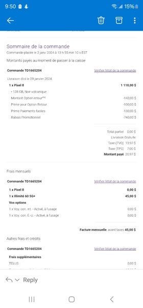 [Koodo] Koodo Online Offer: Pixel 8 + 50GB Unlimited Canada-wide text ...