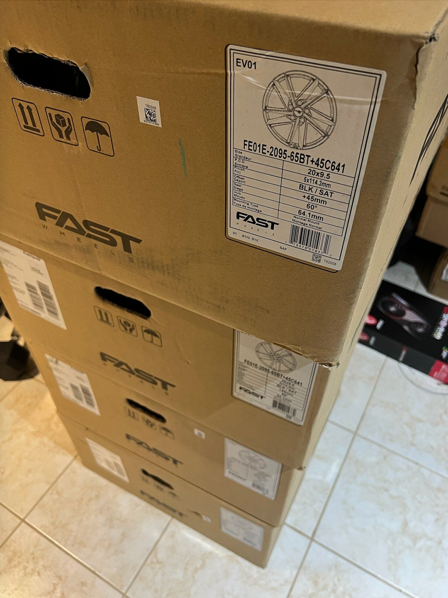 [WheelWiz] Fast Wheels EV01 20x9.5 Rims, Tesla Model Y Sizes ($151 or ...