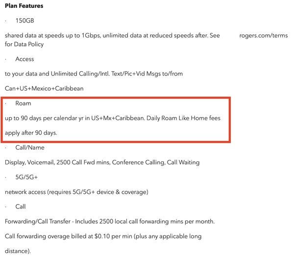 [Rogers] Rogers 5G Infinite Premium + Travel Plan - Page 15 ...