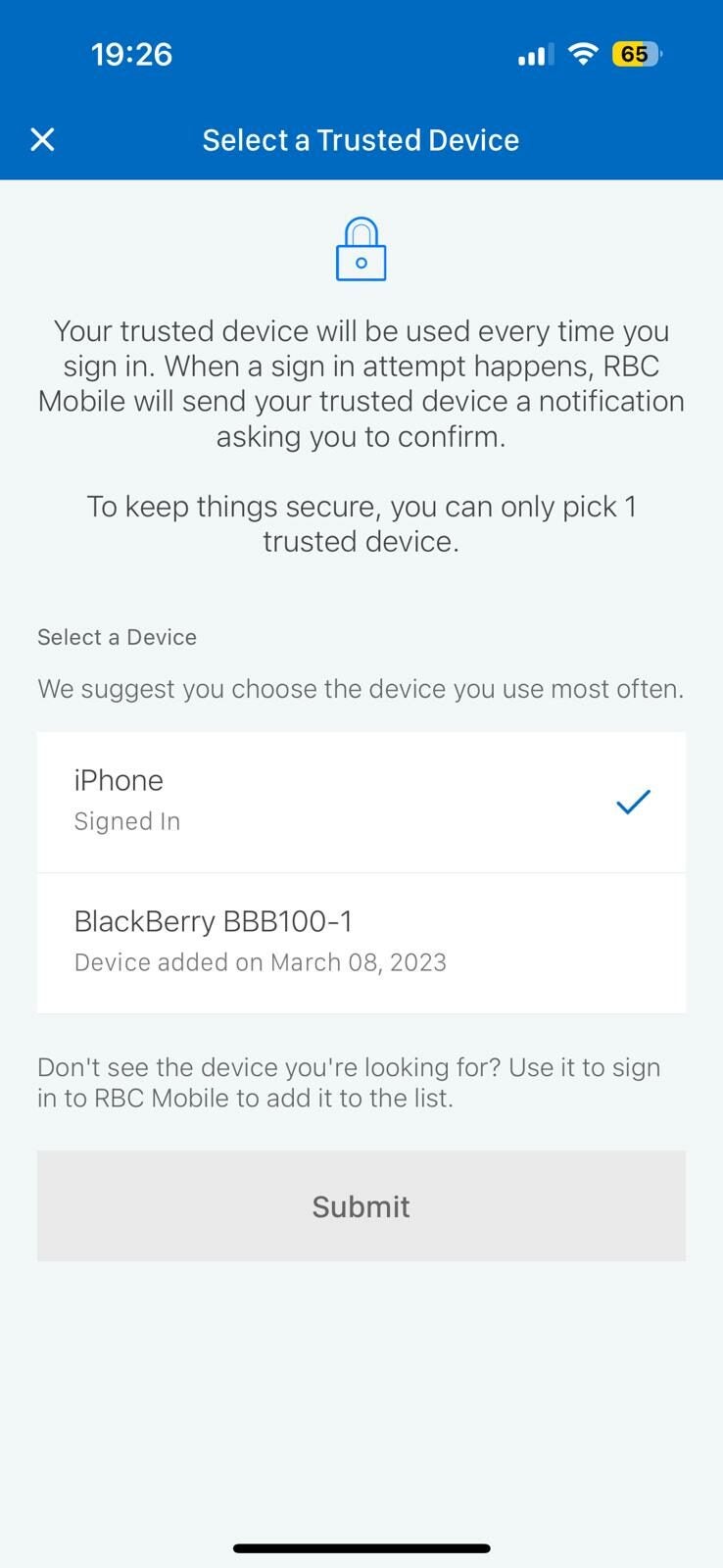RBC Verification pop up issue, two phones - RedFlagDeals.com Forums