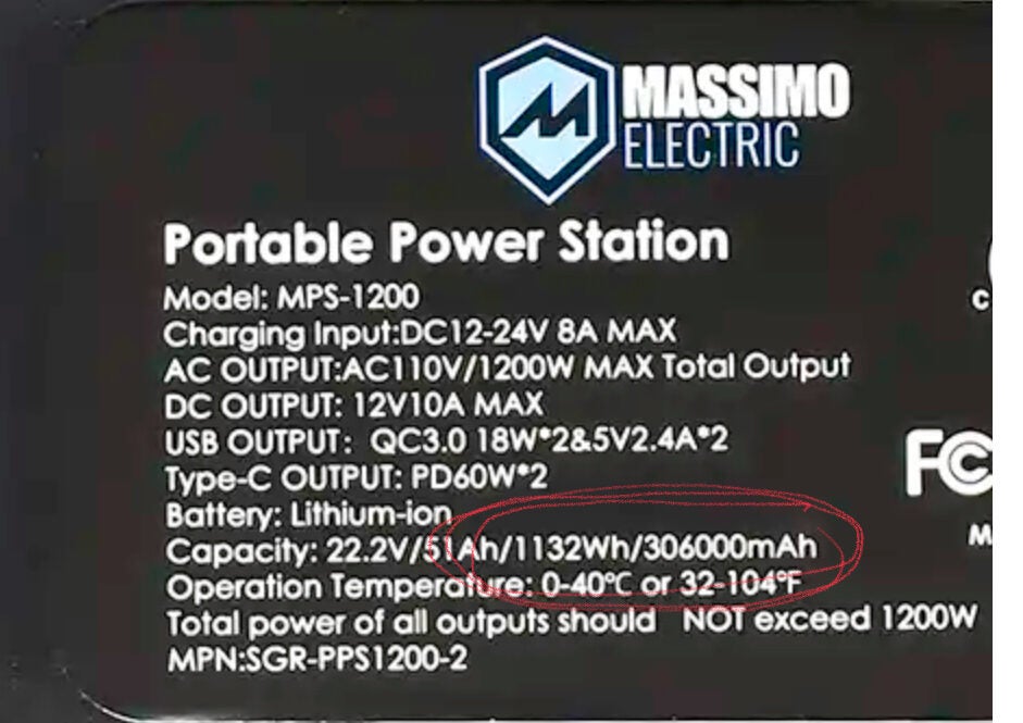 [Princess Auto] Massimo MPS-1200 1132Wh Portable Power Station 1200W ...
