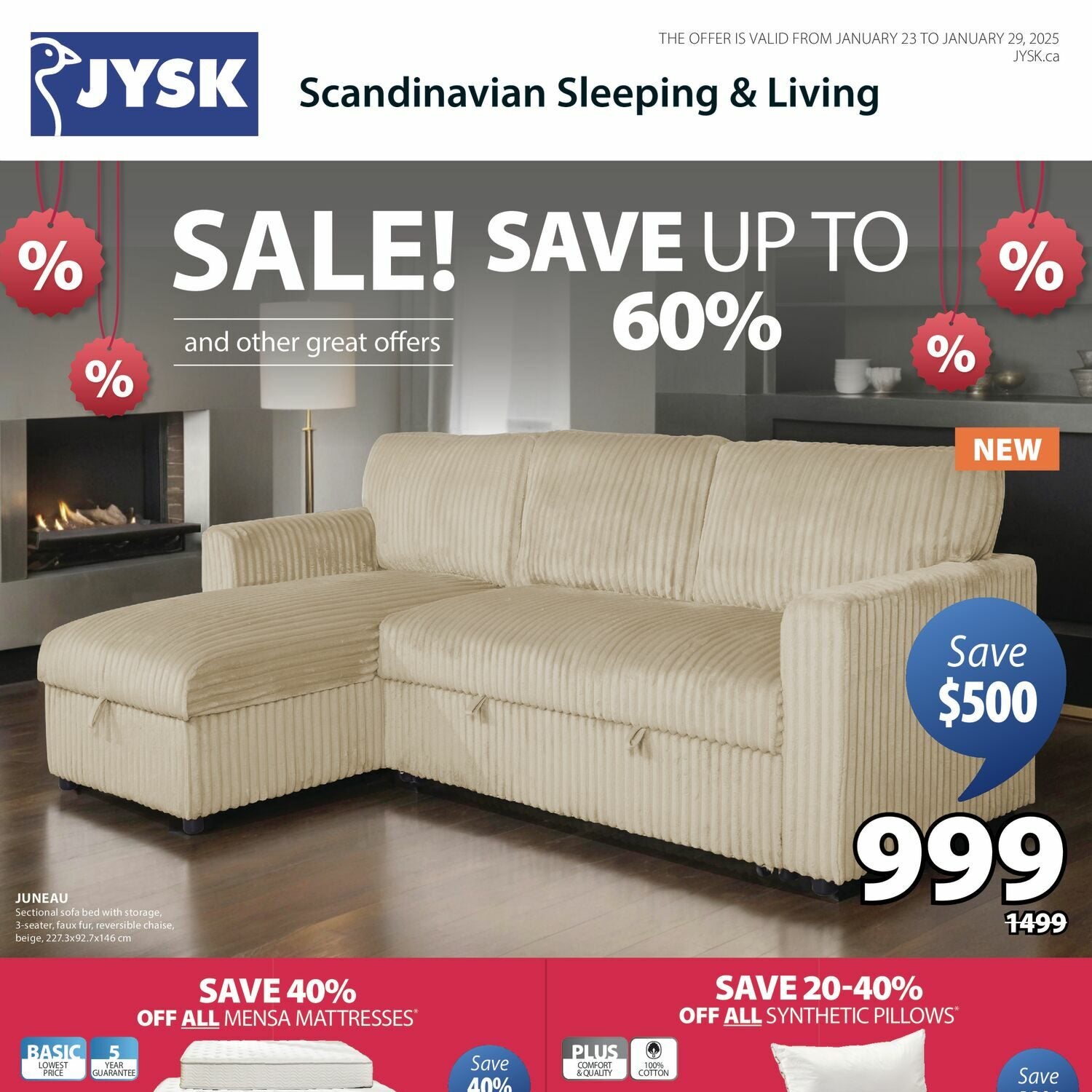 JYSK Weekly Flyer - Weekly Deals - Jan 23 – 29 - RedFlagDeals.com