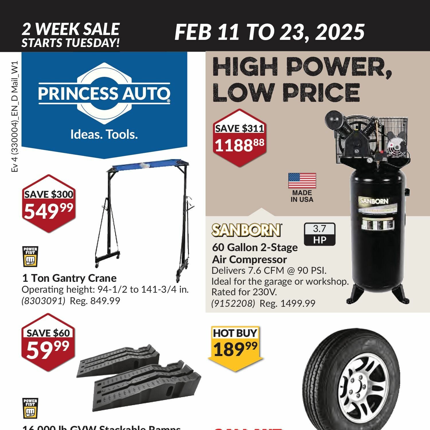 Princess Auto Weekly Flyer - 2 Week Sale - Feb 11 – 23 - RedFlagDeals.com