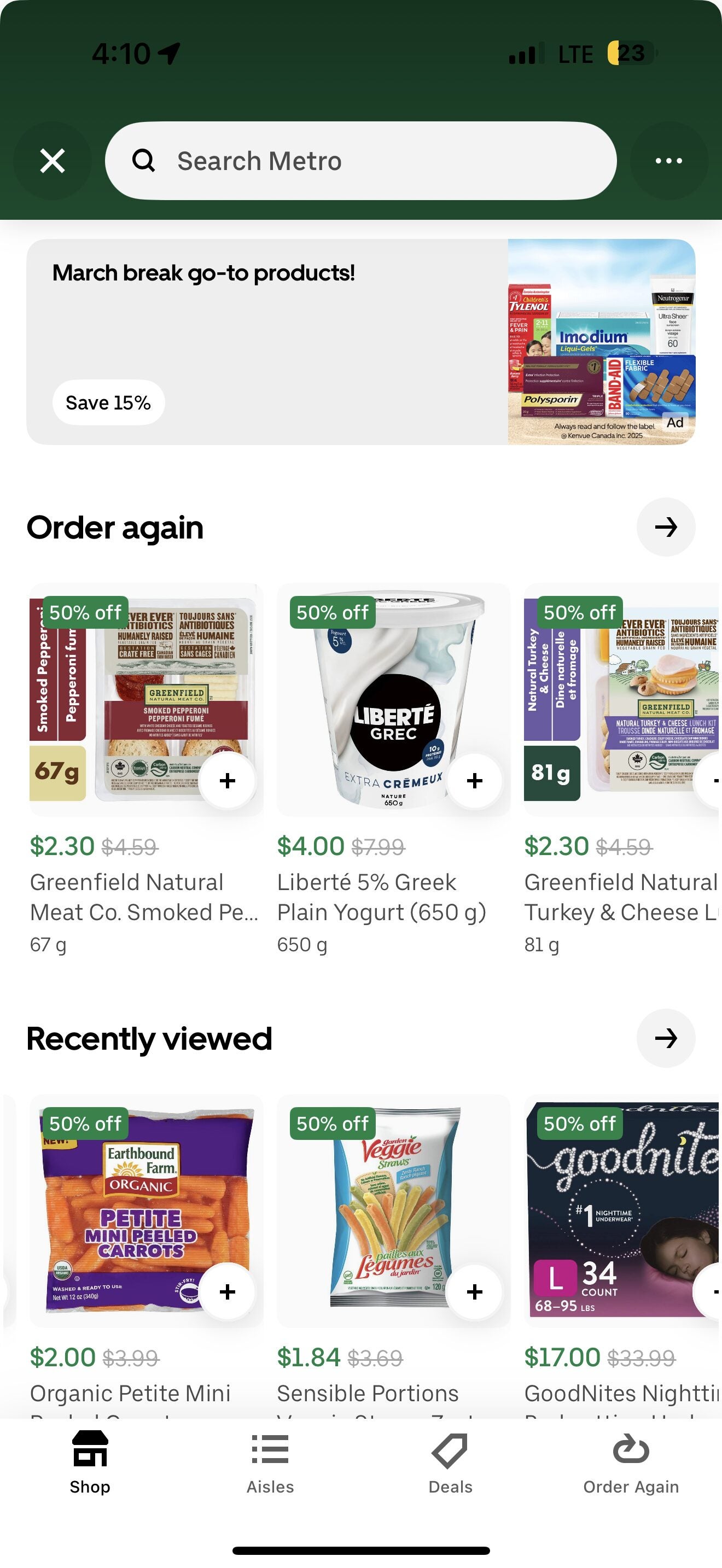 [Uber Eats] Tons of items at 50% at grocery stores through Uber Eats ...