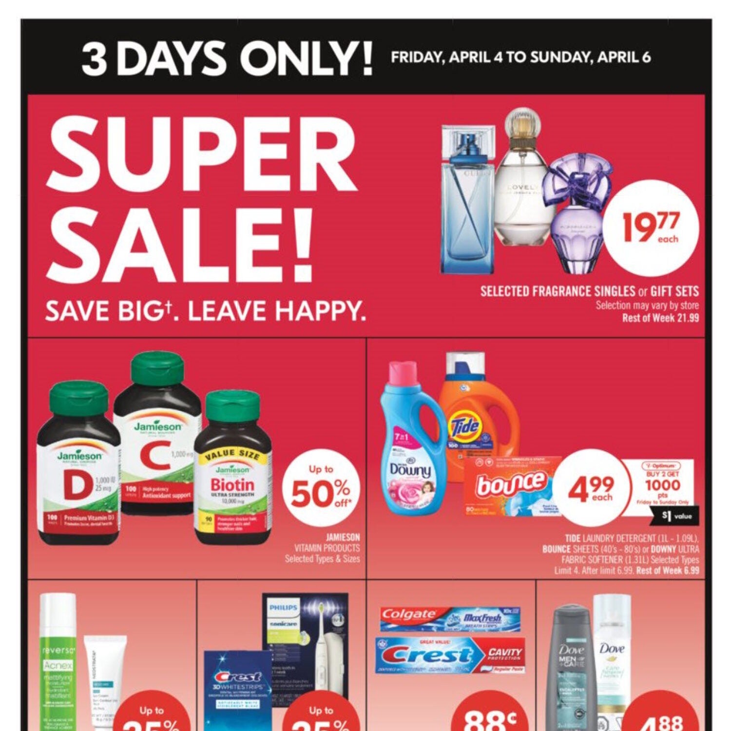 Shoppers Drug Mart Weekly Flyer - 3 Days Only - Super Sale - Apr 4 – 6 ...