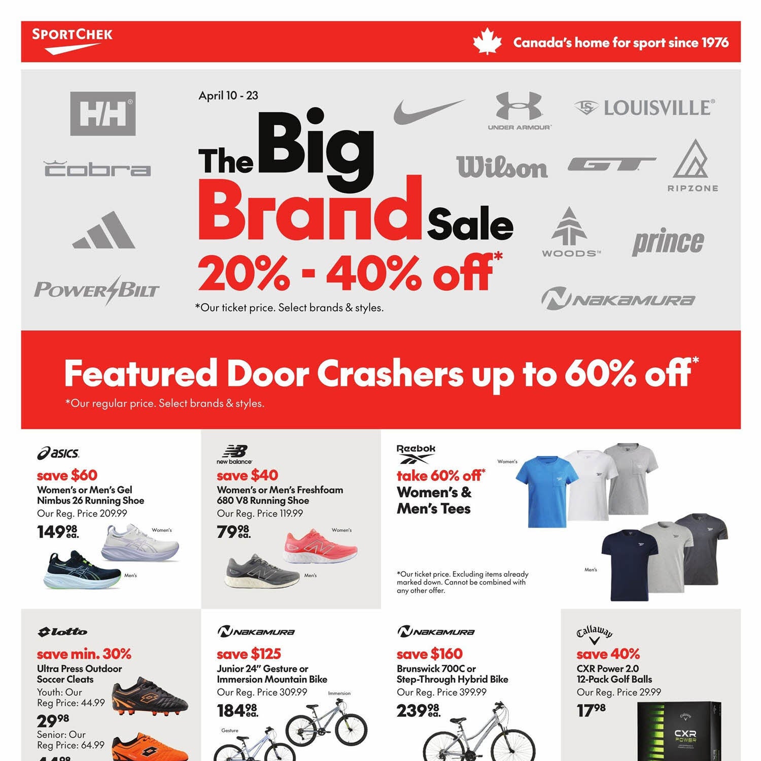 Sport Chek Weekly Flyer - The Big Brand Sale - Apr 10 – 23 ...