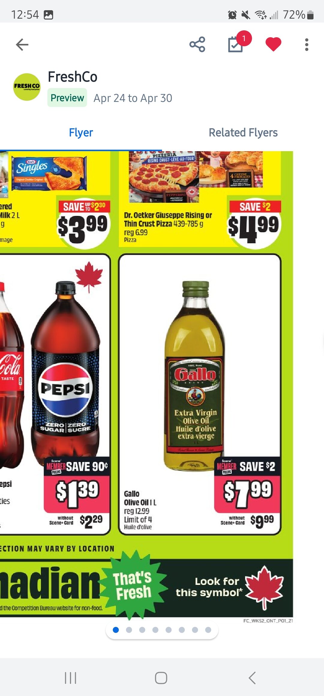 [FreshCo] Gallo Extra Virgin Olive Oil 1L $7.99 w/Scene card (Expires ...