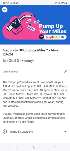 [Shell] 1 Bonus AM per liter at Shell May 26 - RedFlagDeals.com Forums