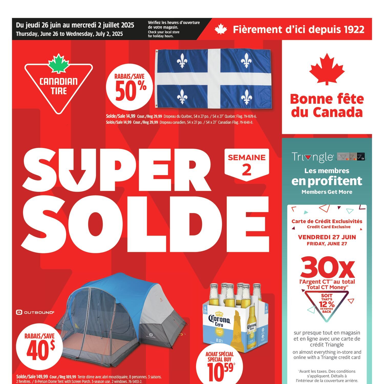 Canadian Tire Weekly Flyer - Weekly Deals - Super Sale (QC) - Jun 26 ...