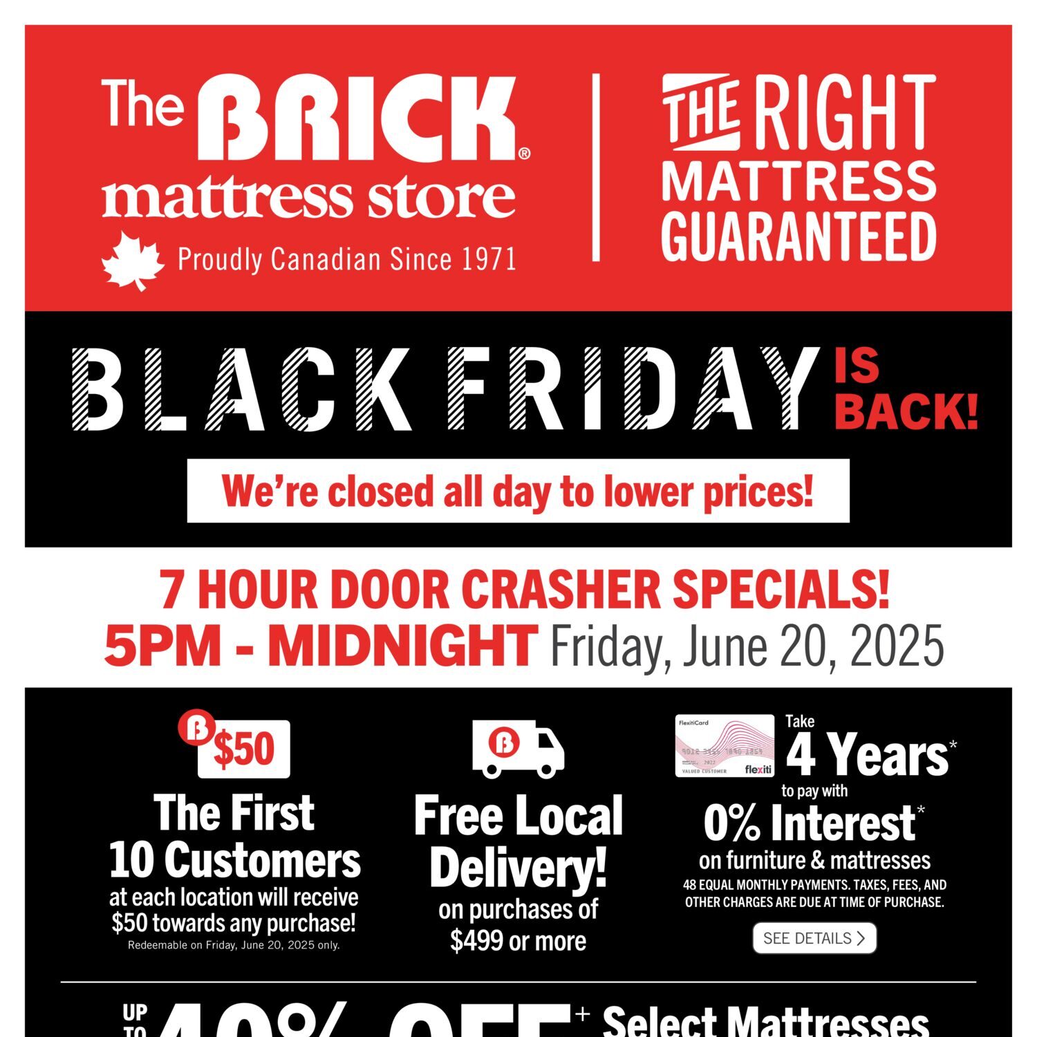 The Brick Weekly Flyer - Mattress Store - Black Friday Is Back - Jun 19 ...