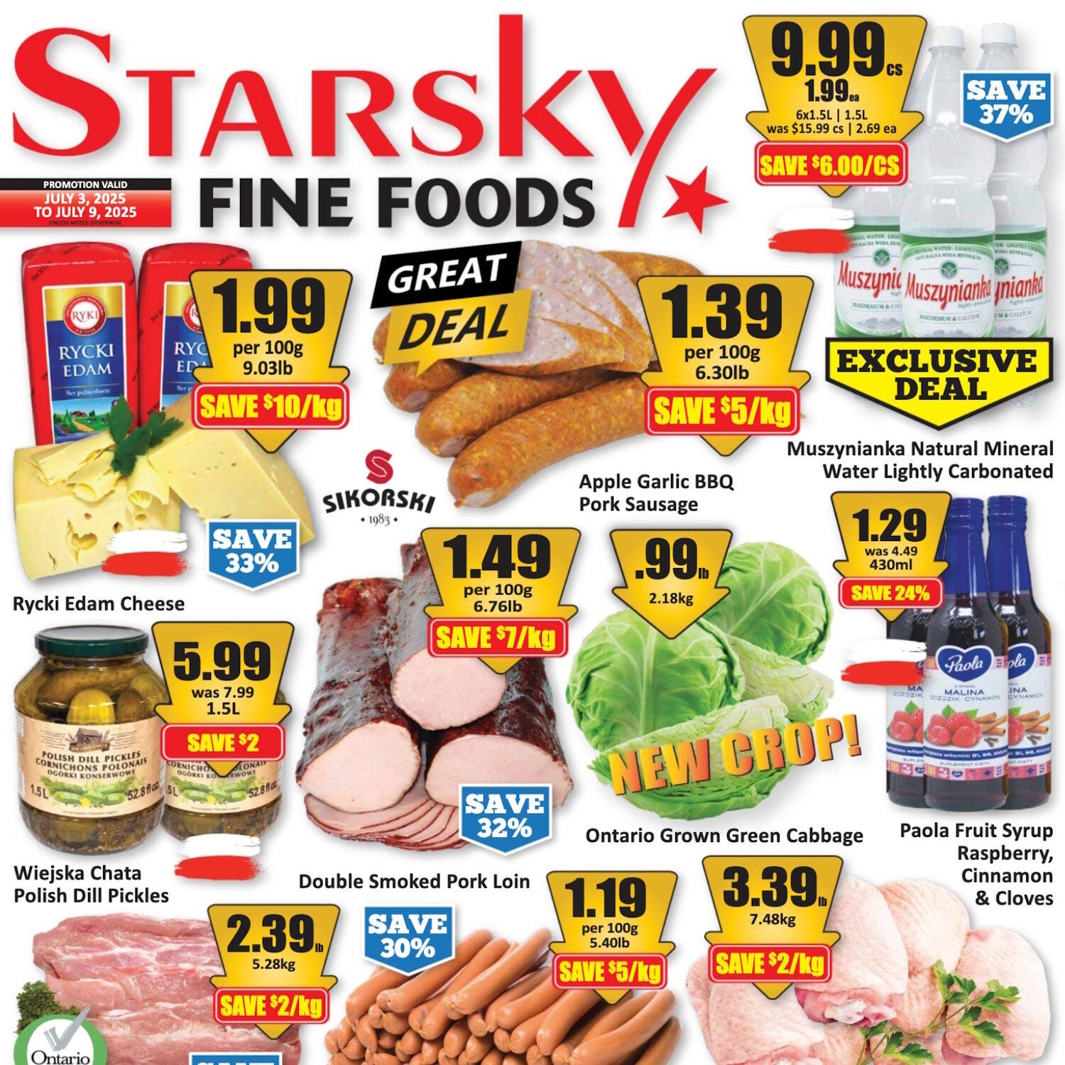 Starsky Fine Foods Weekly Flyer - Weekly Specials - Jul 3 – 9 ...