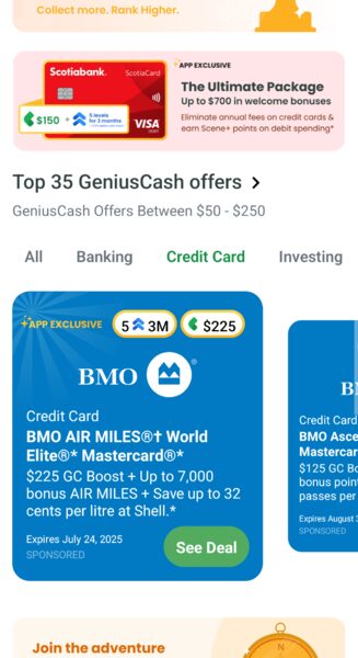 [BMO] [Credit Card Genius] Last Day for $225 Cash Rebate! BMO Air Miles ...