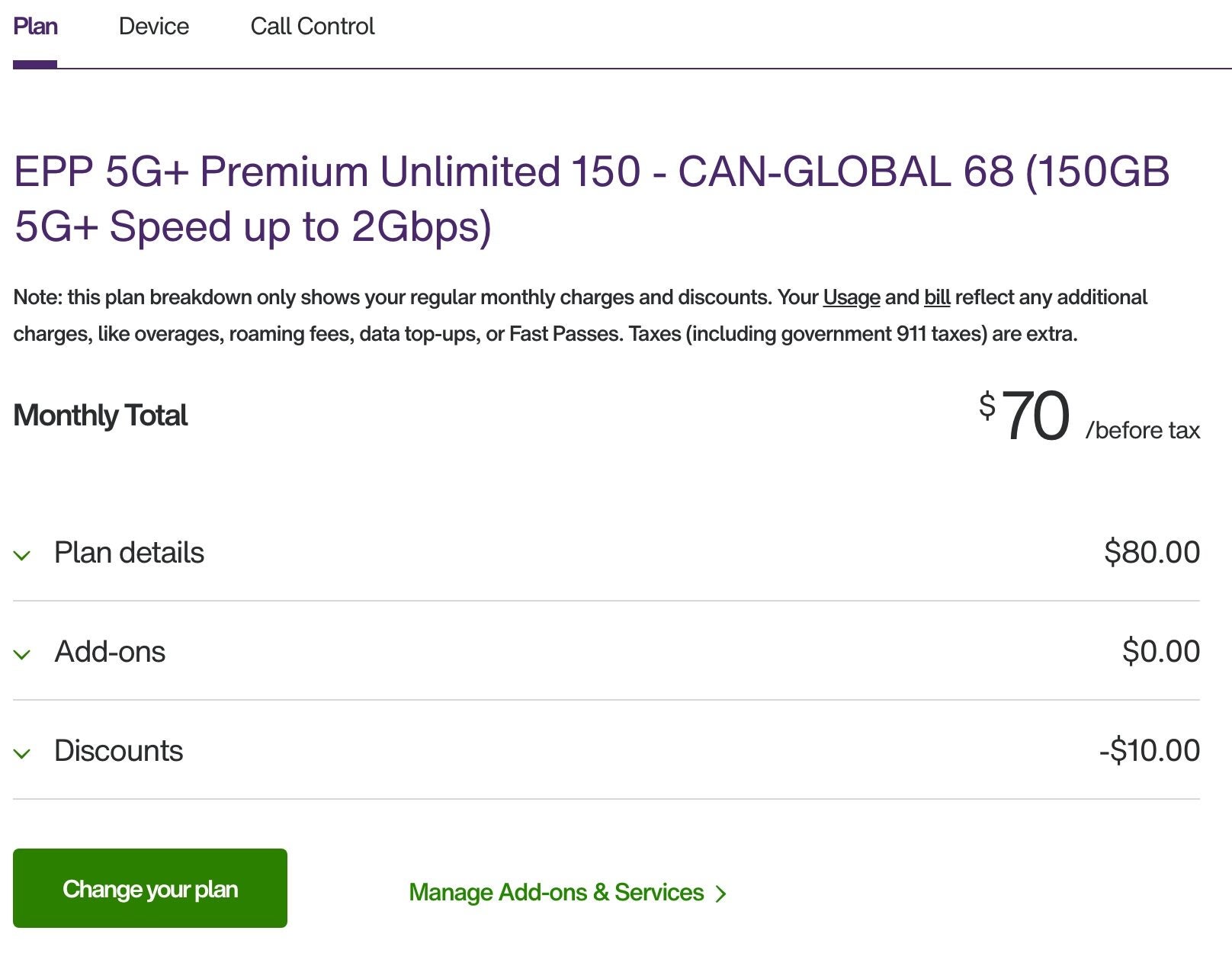 [Telus] New Telus EPP - 5G+ Premium Unlimited CAN-GLOBAL Roaming 68 Destinations - Page 3 ...