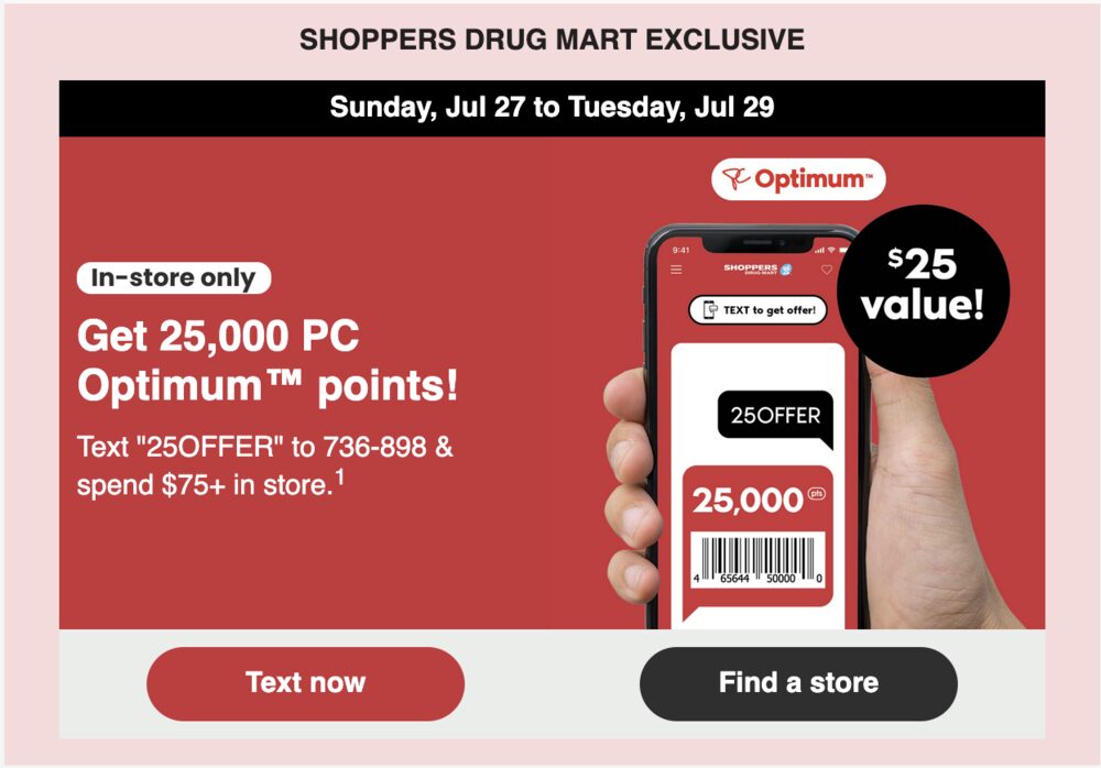 [Shoppers Drug Mart] Wheel of Deals - Earn up to 75,000 PCO Points ...