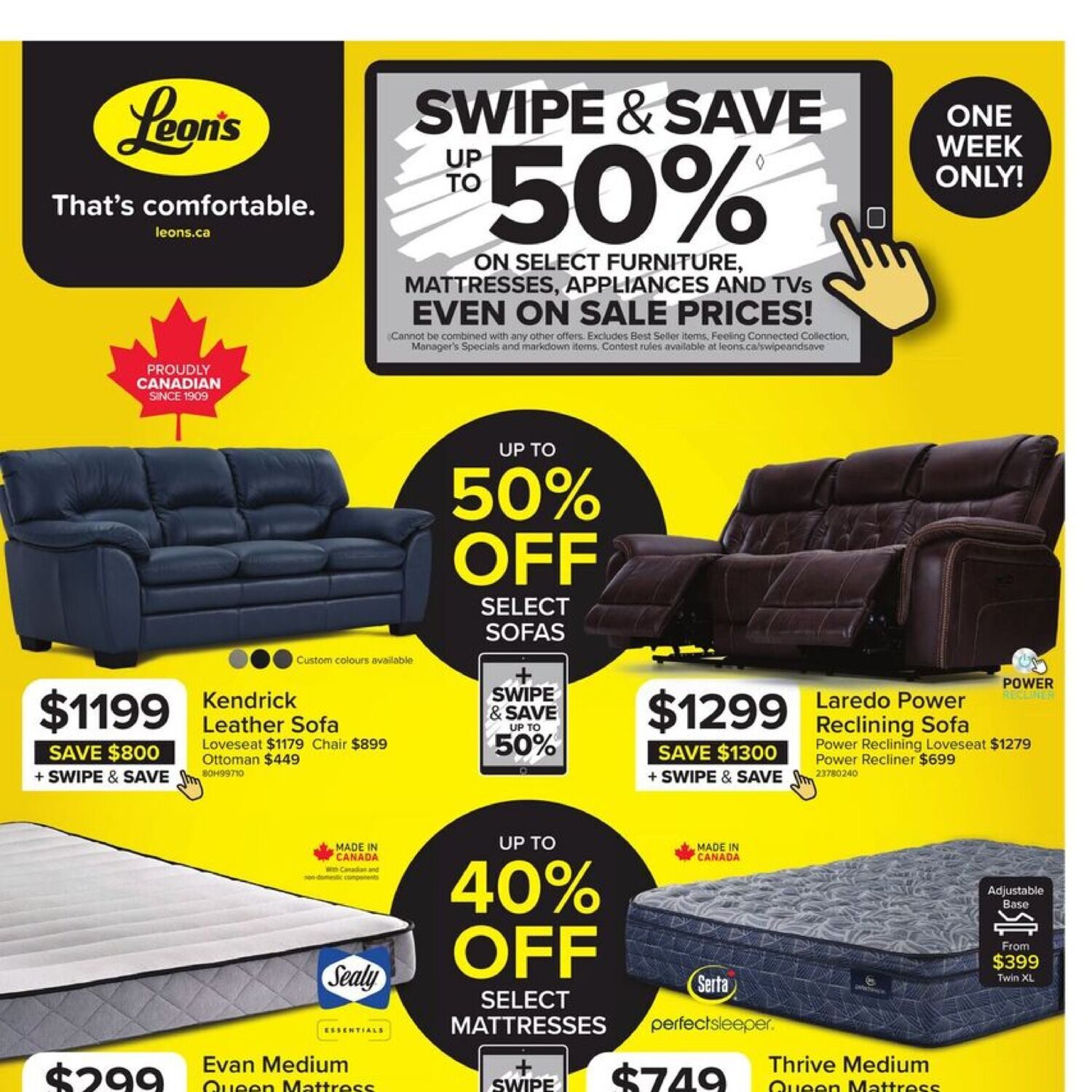 Leon's Weekly Flyer - Swipe & Save Event (AB, SK & MB) - Aug 7 – 13 ...