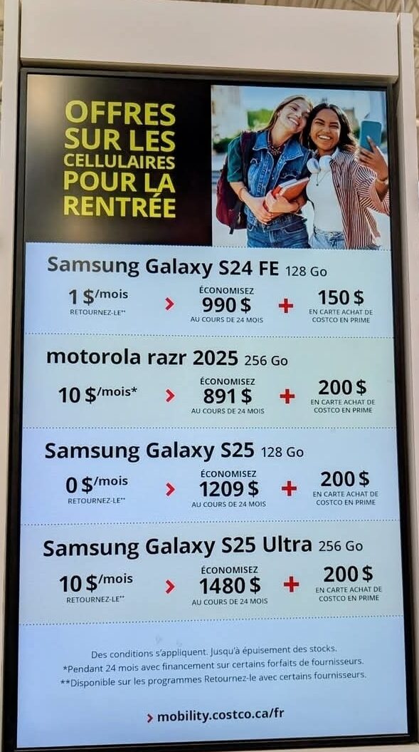 [Costco] Samsung S25 Ultra $10/month plus $200 Costco gift card ...