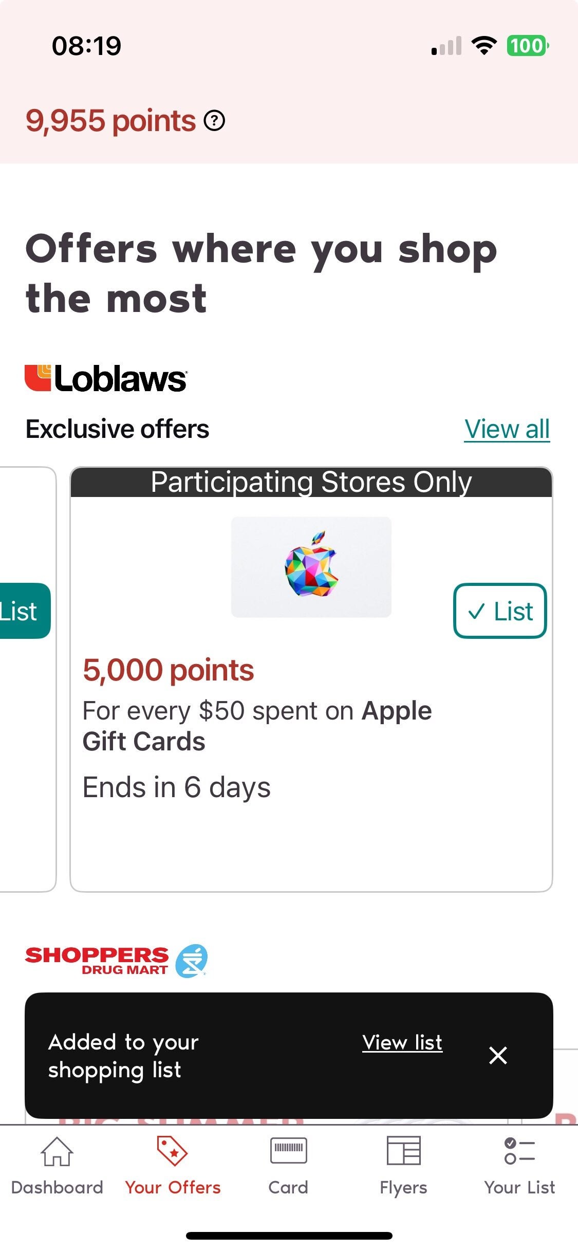 [Loblaws and related stores] PC Optimum Apple Gift Card Deal - 5000 PC ...