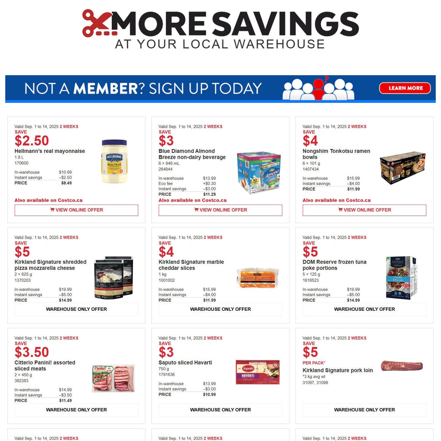 Costco Weekly Flyer - More Savings (SK) - Sep 1 – 14 - RedFlagDeals.com