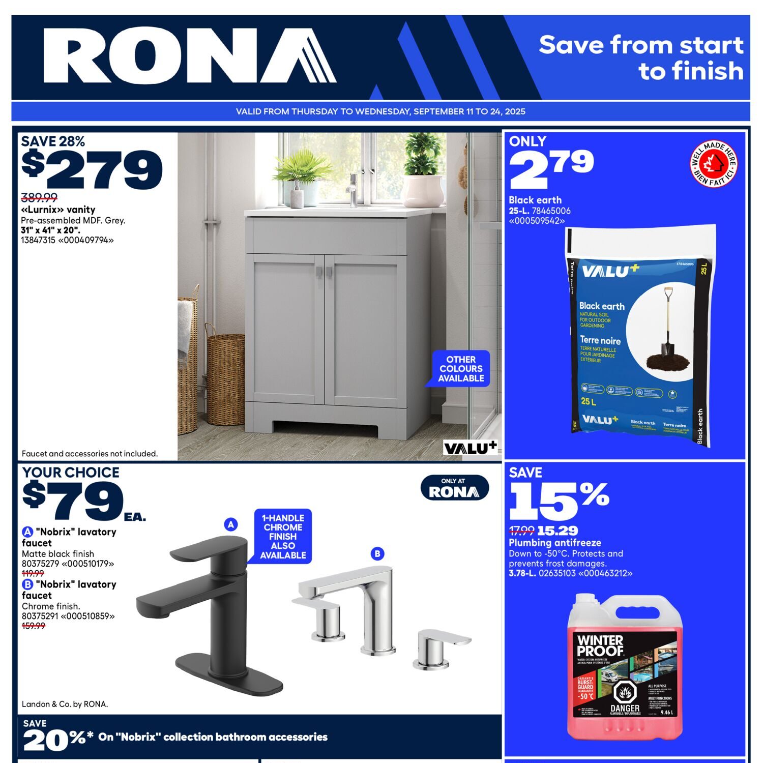 Rona Weekly Flyer - Weekly Deals (ON) - Sep 11 – 17 - RedFlagDeals.com