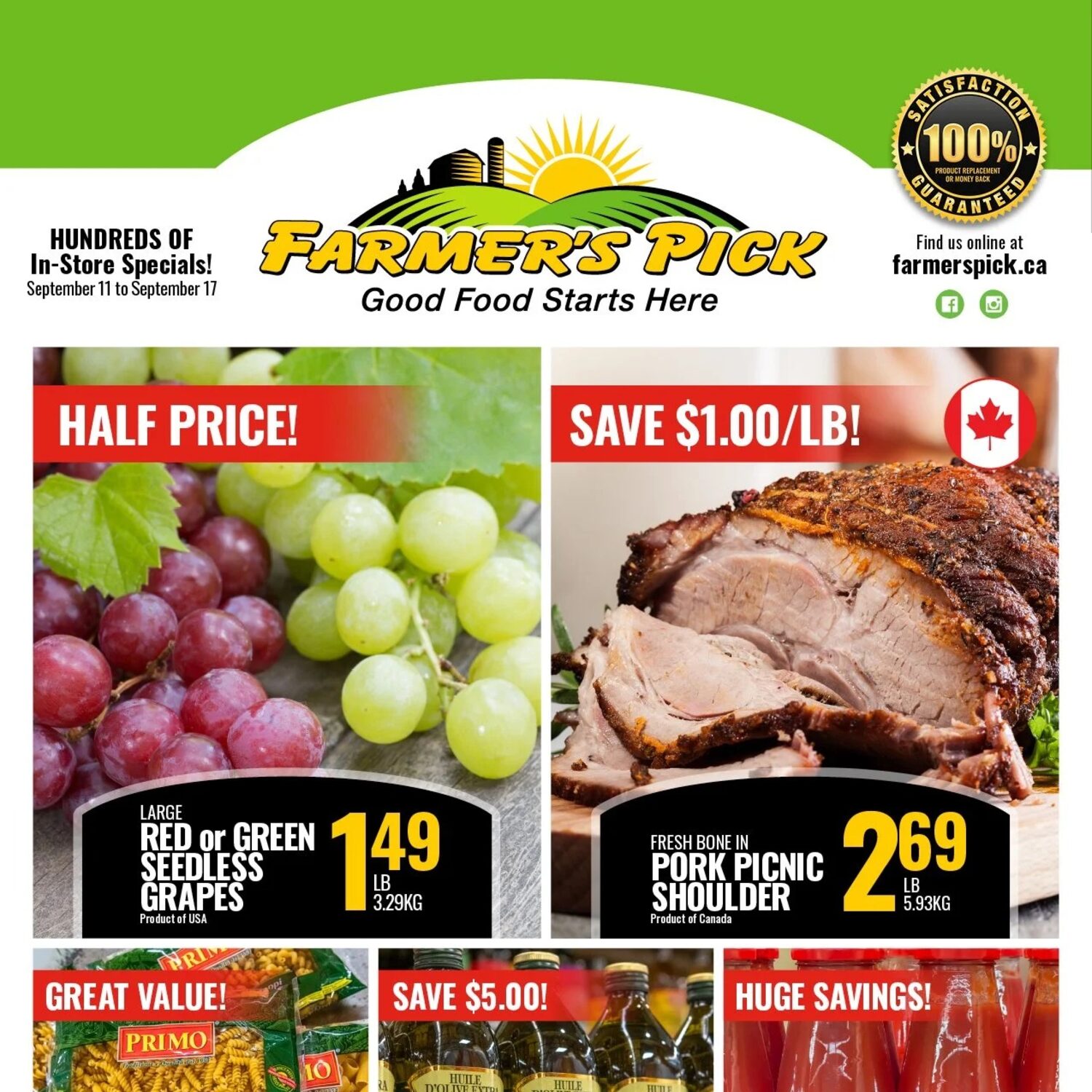 Farmers Pick Weekly Flyer - Weekly Specials - Sep 11 – 17 ...