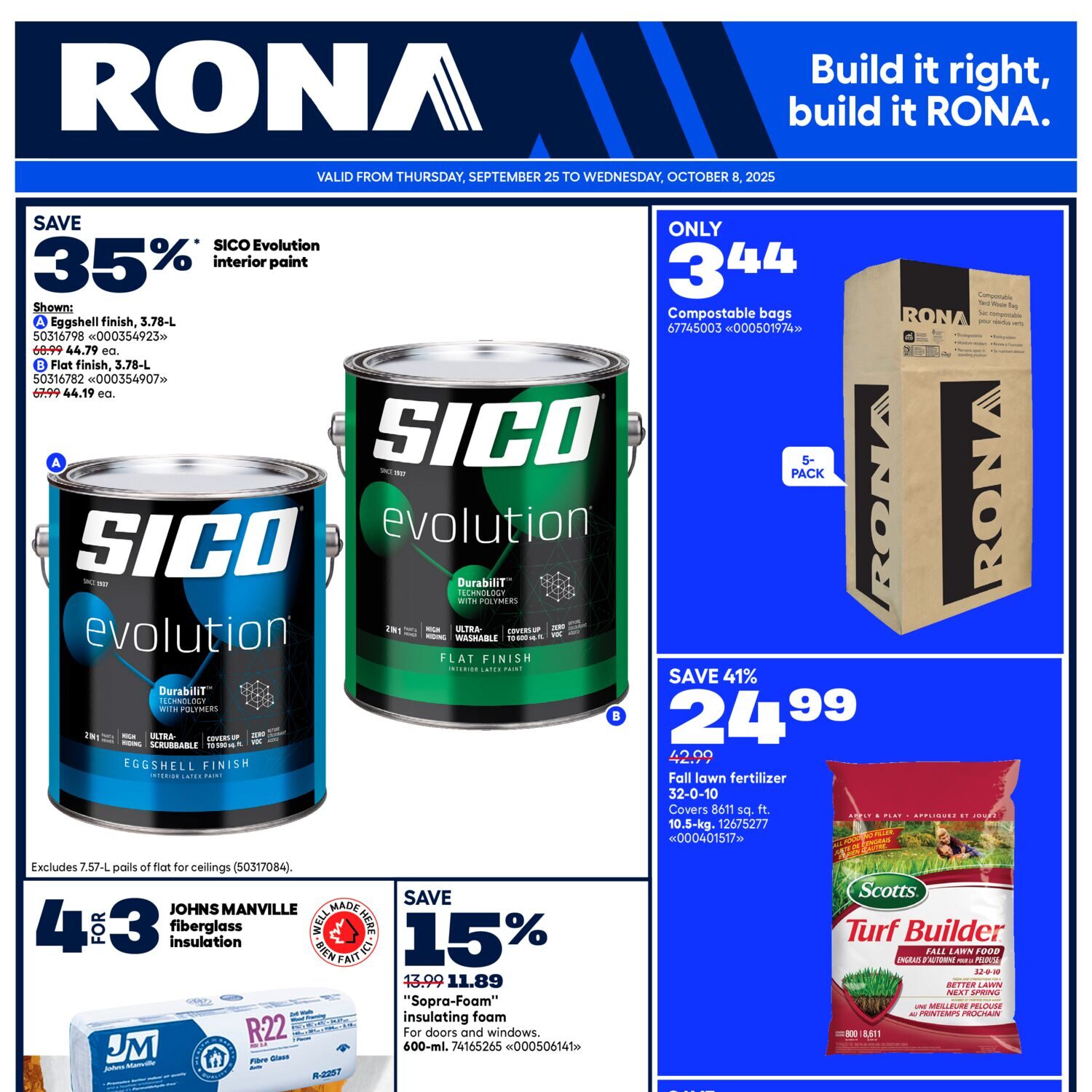 Rona Weekly Flyer - Weekly Deals (ON) - Oct 2 – 8 - RedFlagDeals.com