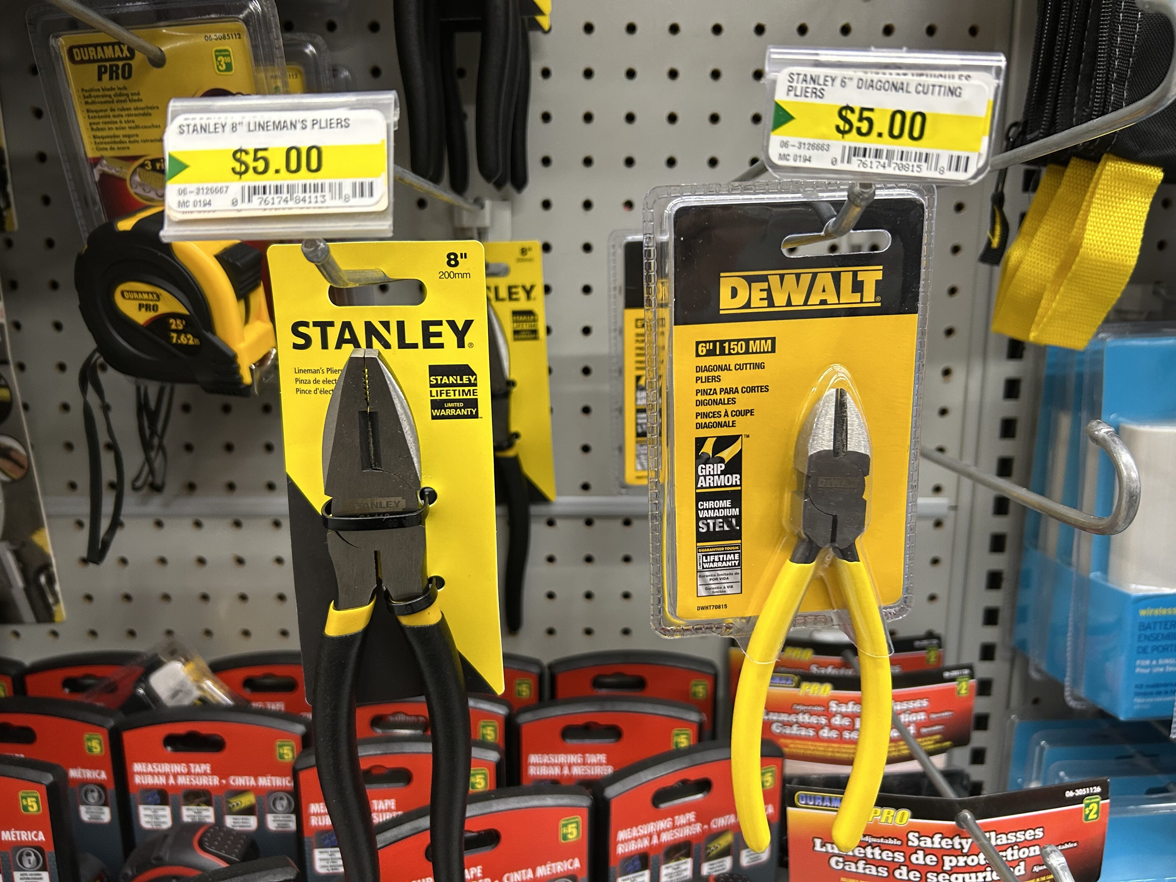 [Dollarama] Stanley and DeWalt pliers $5 - RedFlagDeals.com Forums