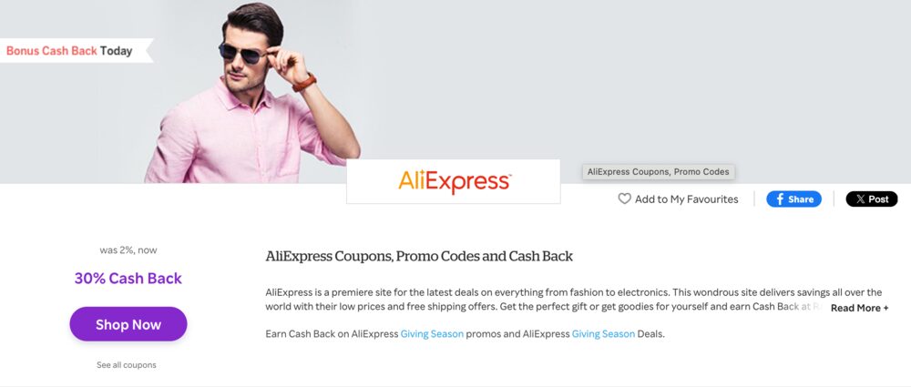[AliExpress] Rakuten has AliExpress was 30 percent now 10 percent ...