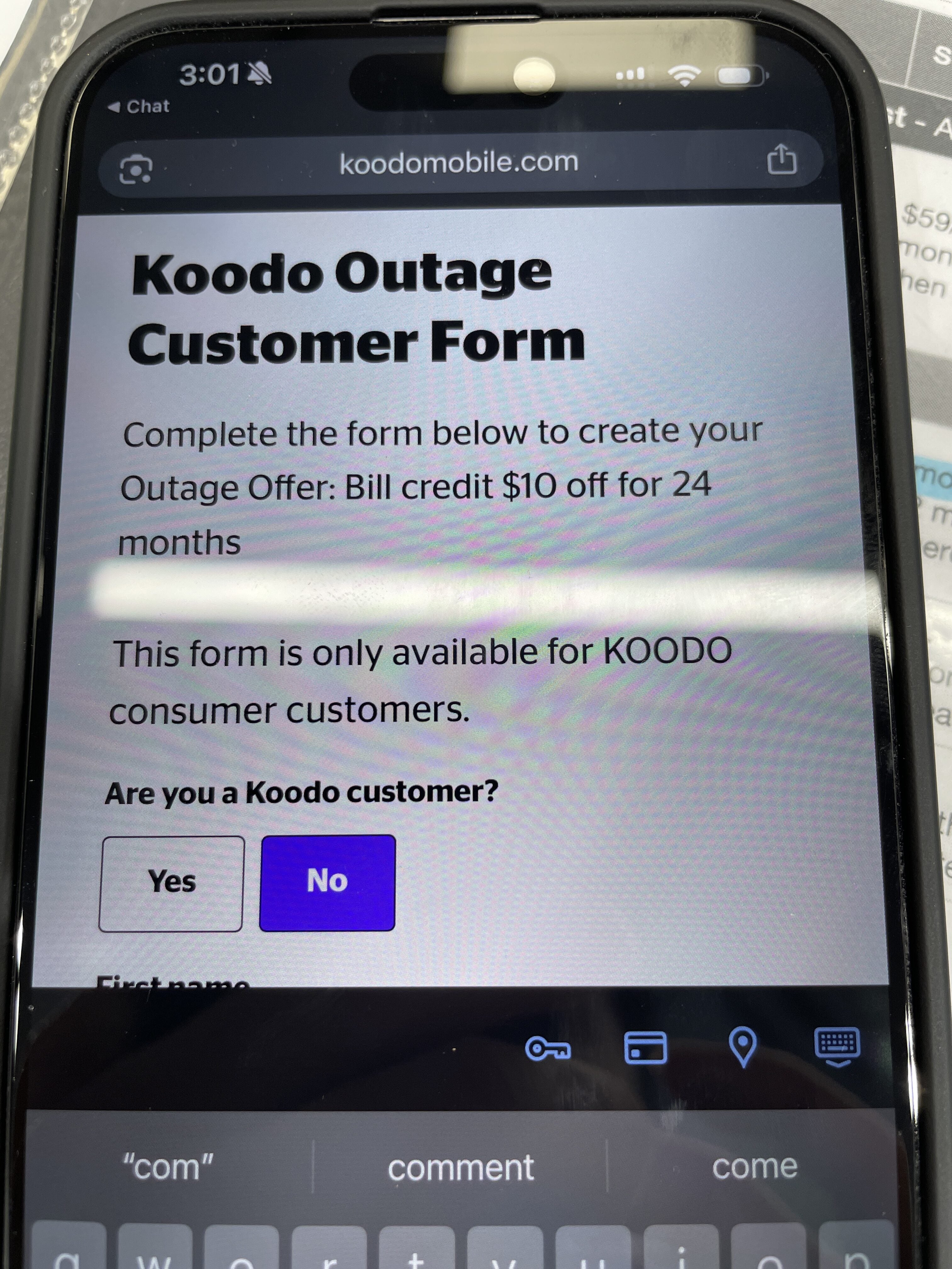 [Mobile Klinik] Koodo - $30 60GB US/Mexico - eligible for phone - Page ...