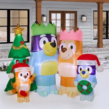 [Costco] Giant Inflatable Bluey Family Christmas Scene 1.9 m (6.3 ft ...