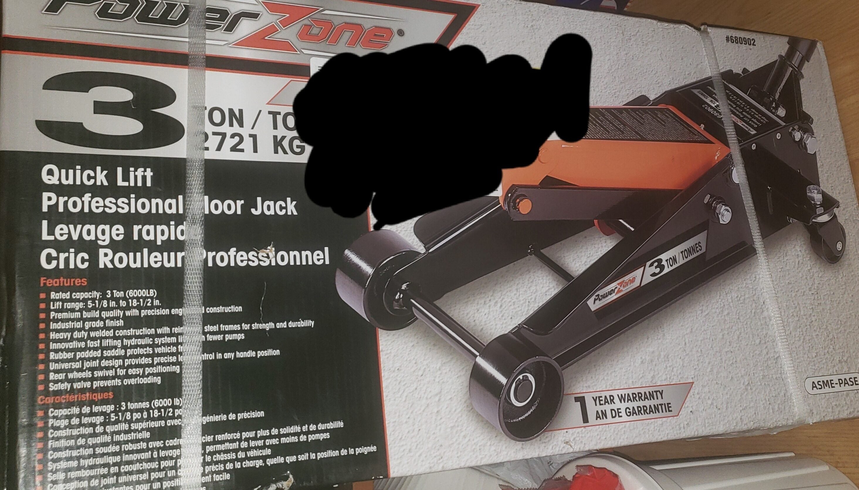 [Princess Auto] Princess auto power zone 3 ton quick lift floor jack ...