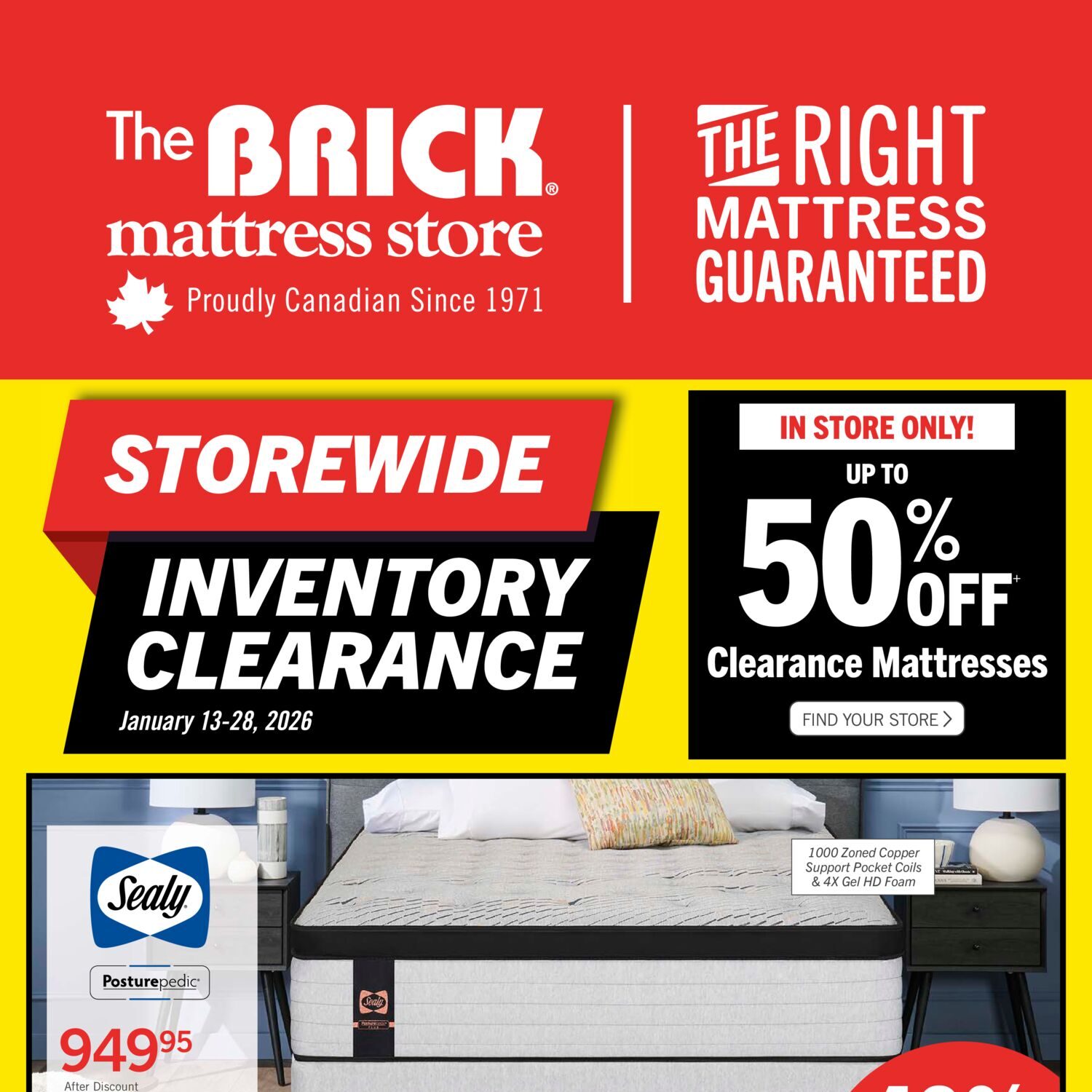 The Brick Weekly Flyer - Mattress Store - Storewide Inventory Clearance ...
