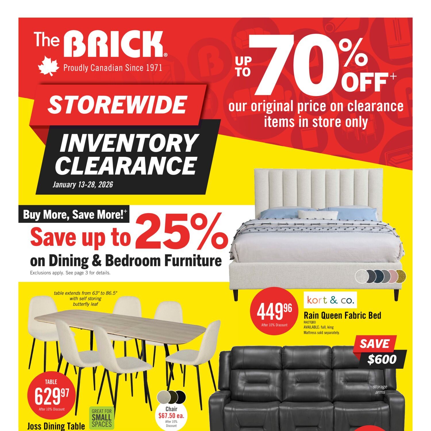 The Brick Weekly Flyer - Saving You More - Storewide Inventory ...