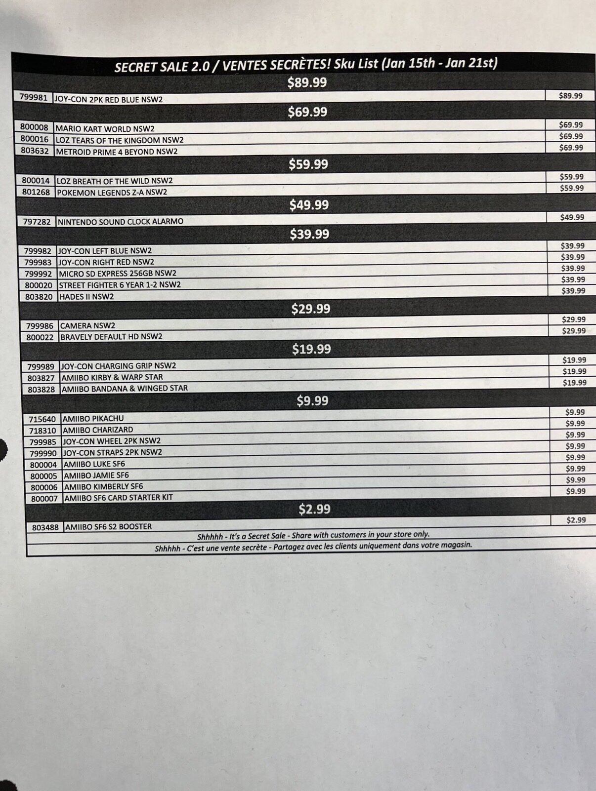 [EB Games] EB Games Secret Sale 2.0 - RedFlagDeals.com Forums