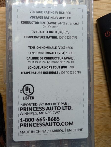 [Princess Auto] Lever nut wire connector 25 pack $9.99 - Page 3 ...