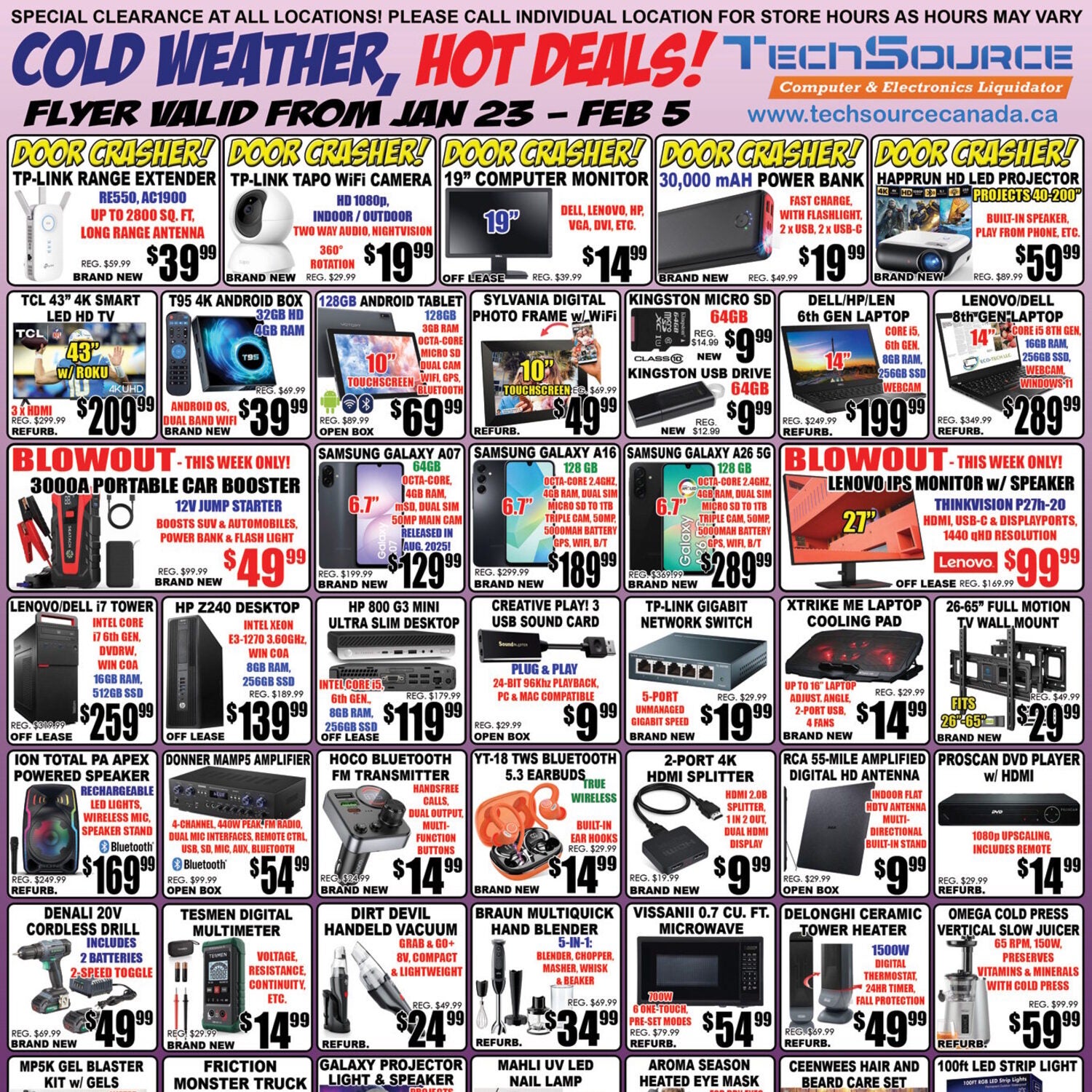 Tech Source Weekly Flyer - Cold Weather, Hot Deals - Jan 23 – Feb 5 ...