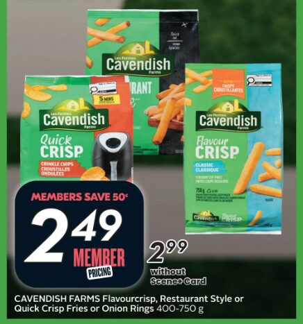 [Sobeys] [Safeway] Cavendish Farms Fries 400-750g $0.49 after Scene ...