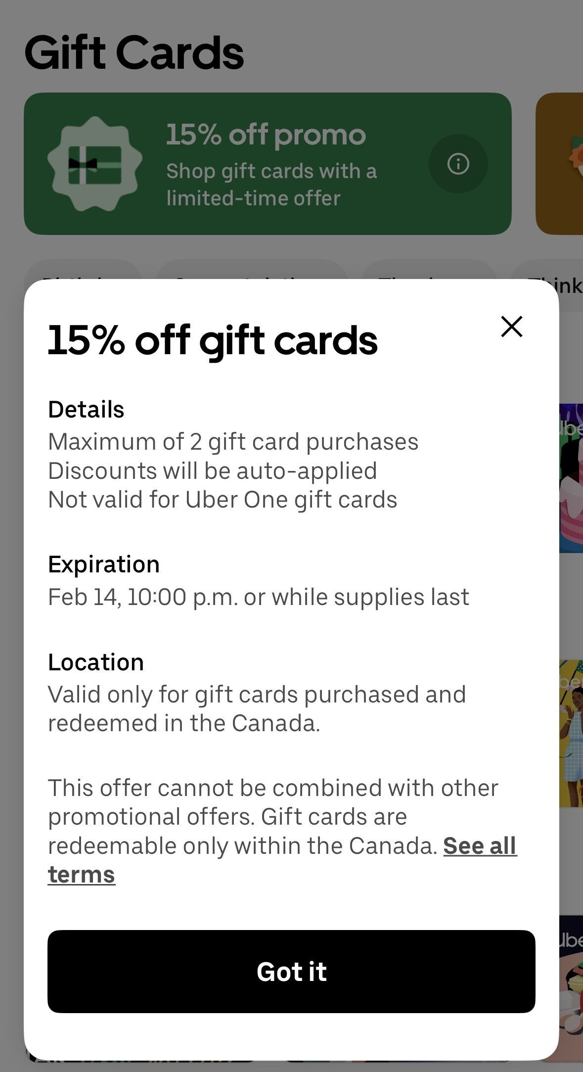[Uber] Uber Gift Cards 15% off - RedFlagDeals.com Forums
