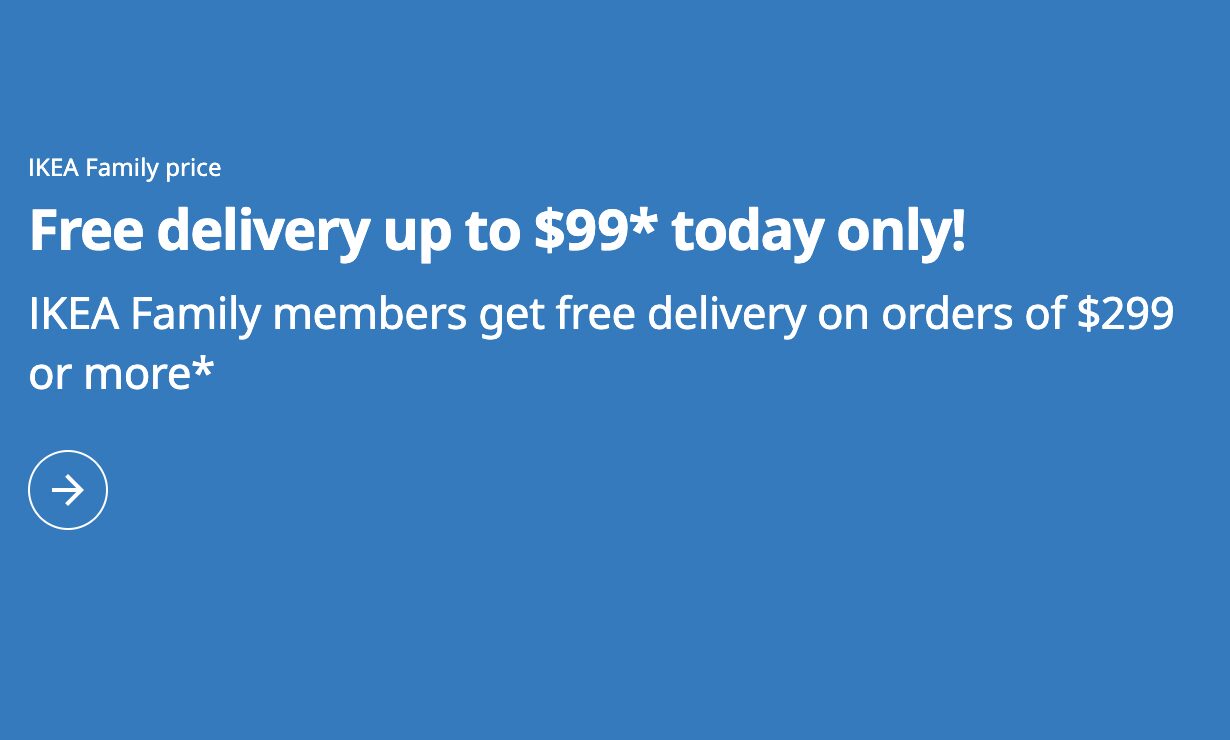 [IKEA] IKEA: Free Delivery on orders $299+ (Feb 16 only, IKEA Family ...