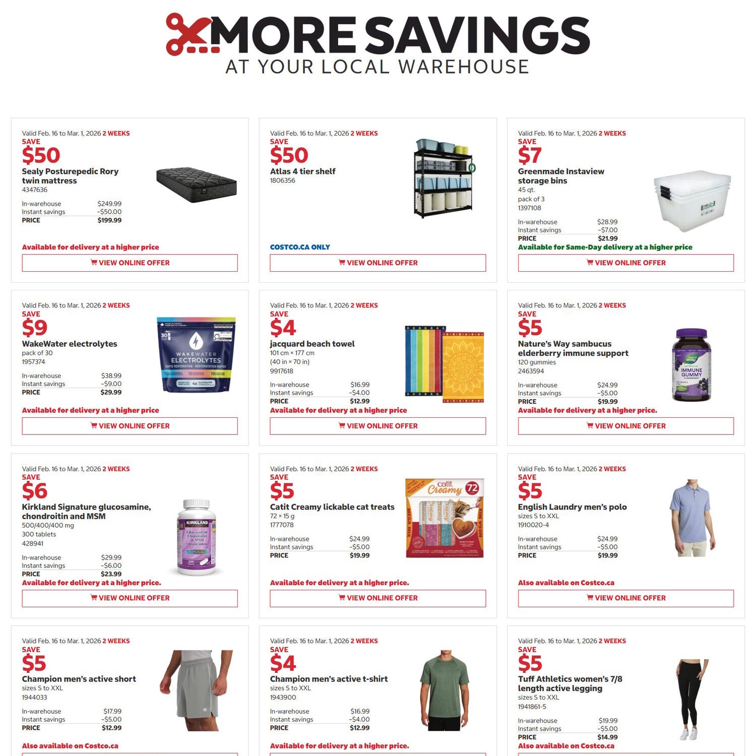 Costco Weekly Flyer - More Savings (BC) - Feb 16 – Mar 1 - RedFlagDeals.com