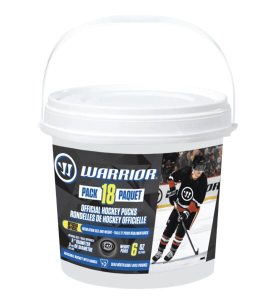 [Walmart] Warrior Official Hockey Pucks Bucket - 18 Pucks (9 ...