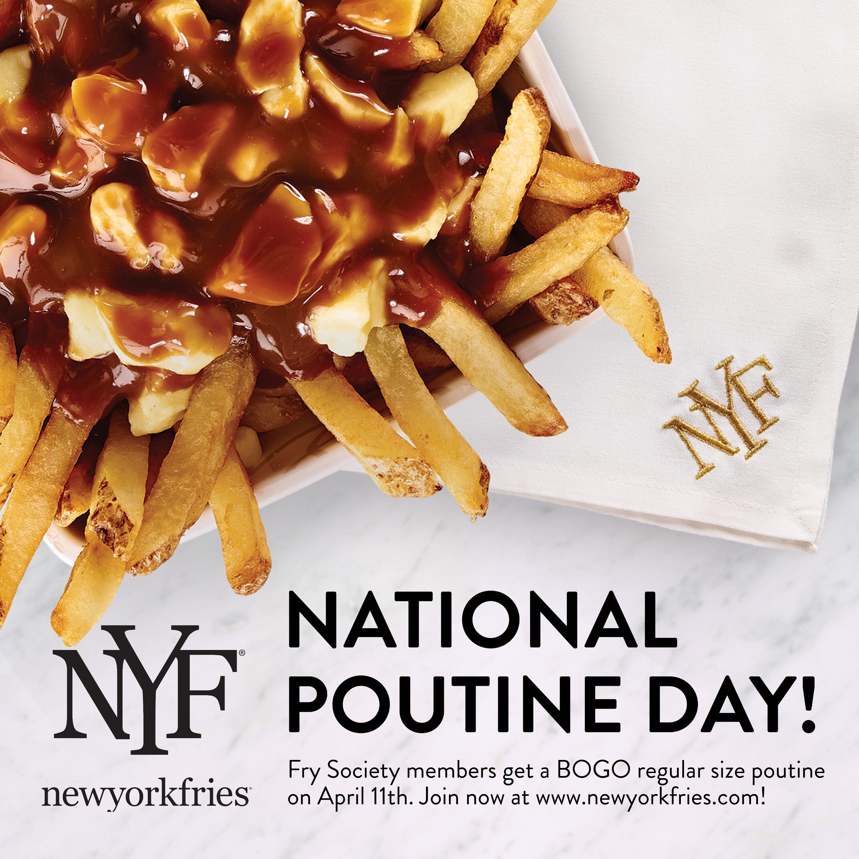 [National Poutine Day] Saturday April 11 BK $3 poutine, NYFries/KFC ...