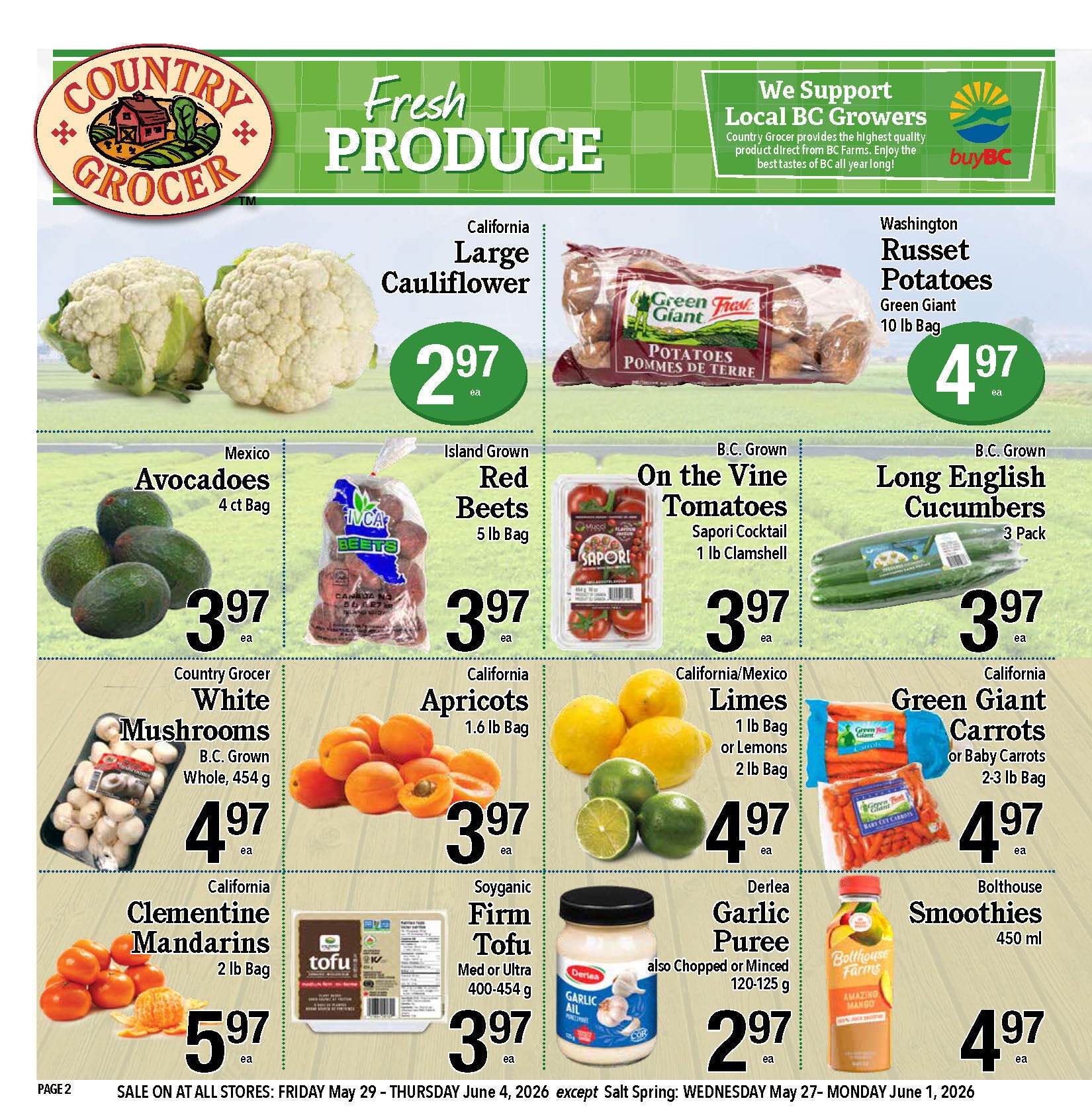 Country Grocer Weekly Flyer - Weekly Specials - Family Pack Caselot ...