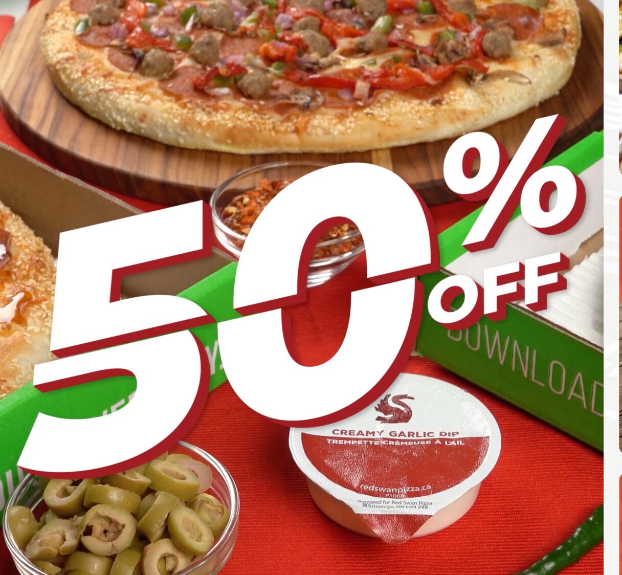 [Red Swan Pizza] 50% off All Pizzas (medium and large sizes) Only at ...